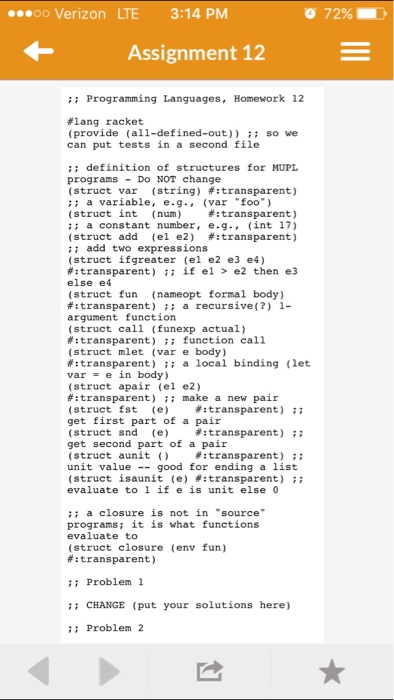 This describes the outline of the program | Chegg.com