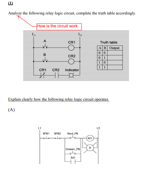 Solved Analyze The Following Relay Logic Circuit Chegg solved-analyze-the-following-relay-logic-circuit-chegg