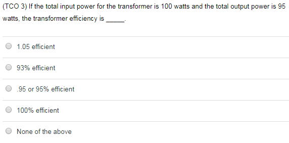 Solved (TCO 3) The transformer core O is a three-legged core | Chegg.com