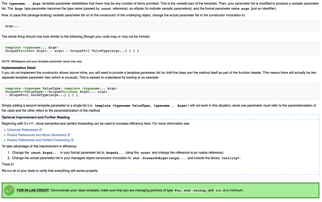 @file Foo.h * * @brief Defines a | Chegg.com
