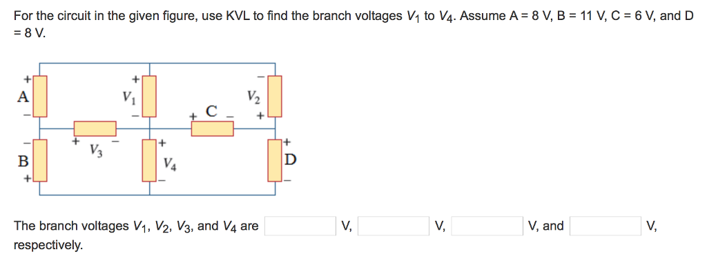 Solved For the circuit in the given figure, use KVL to find | Chegg.com