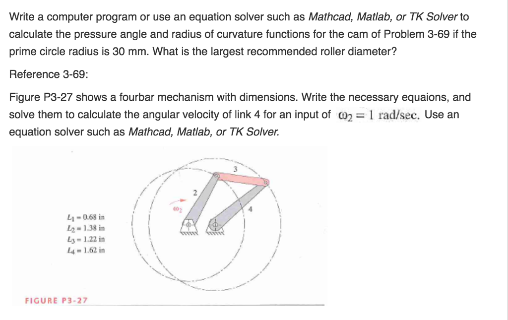 Write a computer program or use an equation solver | Chegg.com
