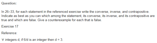 Solved In 26-33, for each statement in the referenced | Chegg.com