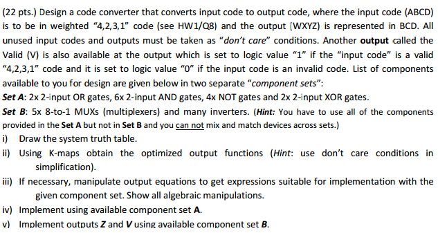 Solved Design a code converter that converts input code to | Chegg.com