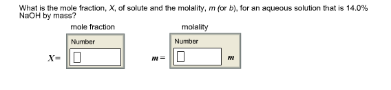 Solved What is the mole fraction, X, of solute and the | Chegg.com