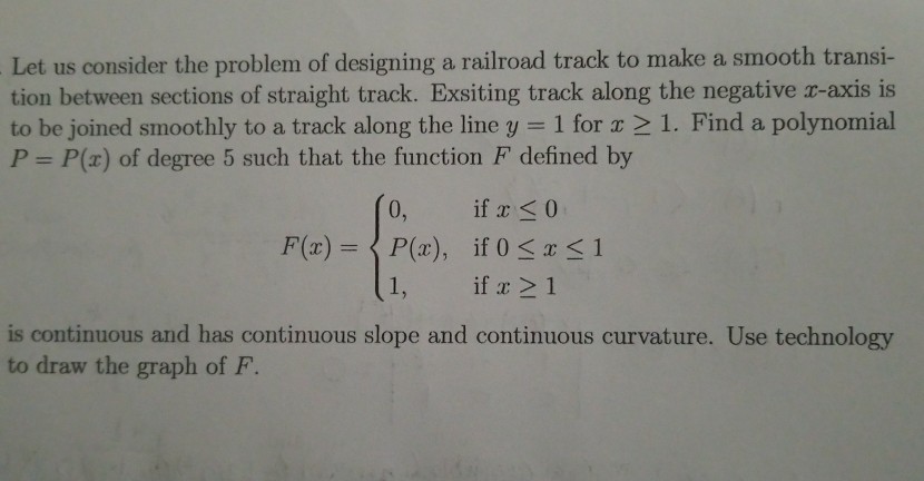 Solved Let us consider the problem of designing a railroad | Chegg.com