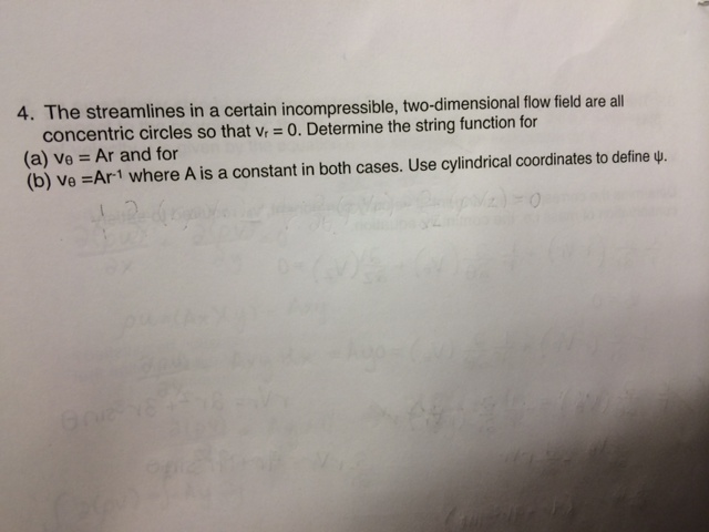 Solved The stream line in a certain incompressible, two | Chegg.com Solved The stream line in a certain incompressible, two | Chegg.com