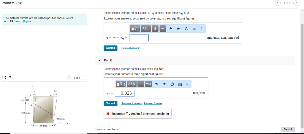 Solved Problem 2.12 3 of5 Determine the average normal | Chegg.com
