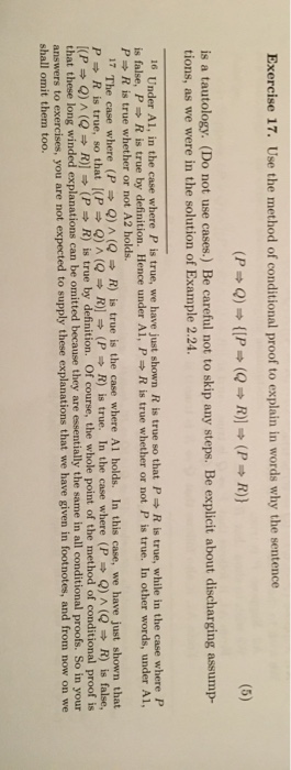 Solved Use the method of conditional proof to explain in | Chegg.com