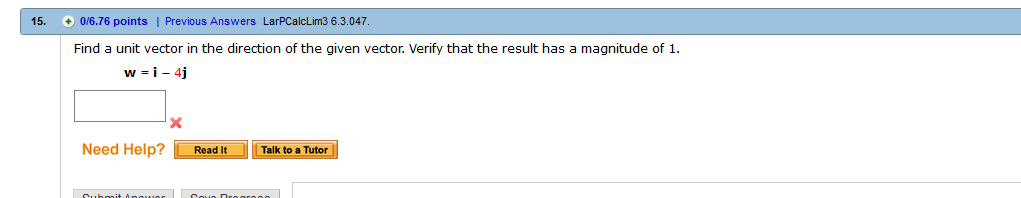 Solved Find a unit vector in the direction of the given | Chegg.com