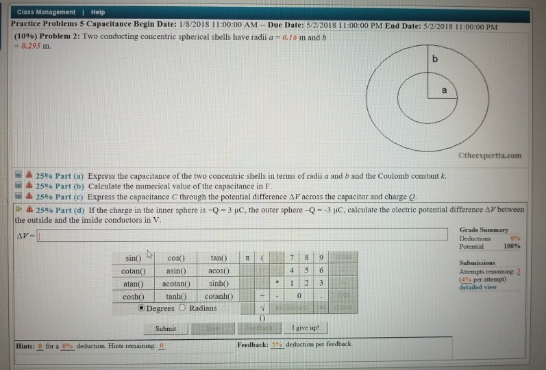 Physics Archive | May 02, 2018 | Chegg.com