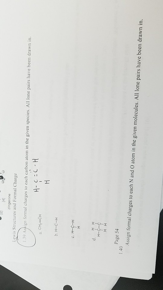 Solved Lewis Structures and Formal Charge Assign formal | Chegg.com
