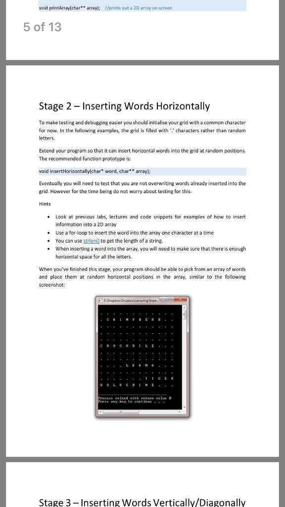 2 of 13 Introduction A Word Search Puzzle consists of | Chegg.com