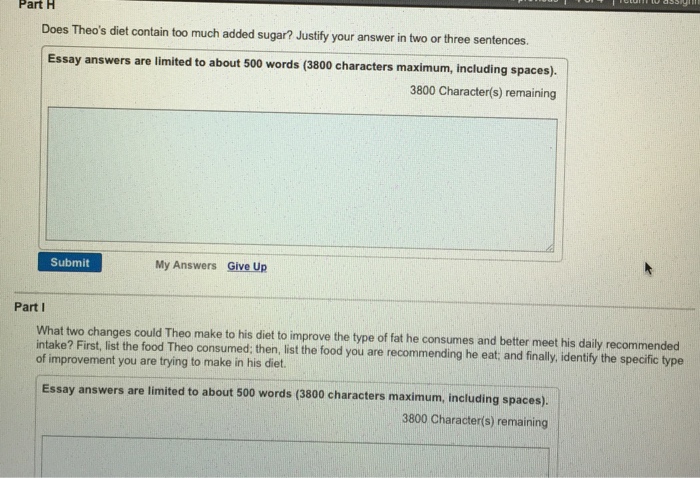 Solved Nutrition questionsTwo to three sentences eqch | Chegg.com
