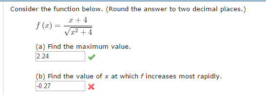 Solved Use calculus to find the absolute maximum and minimum | Chegg.com