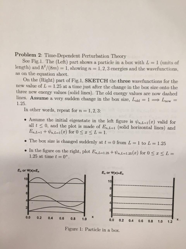Problem 2: Time-Dependent Perturbation Theory See | Chegg.com