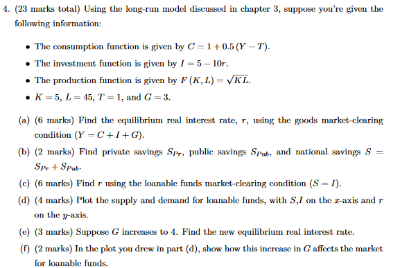 Solved Using the long-run model discussed in chapter 3, | Chegg.com