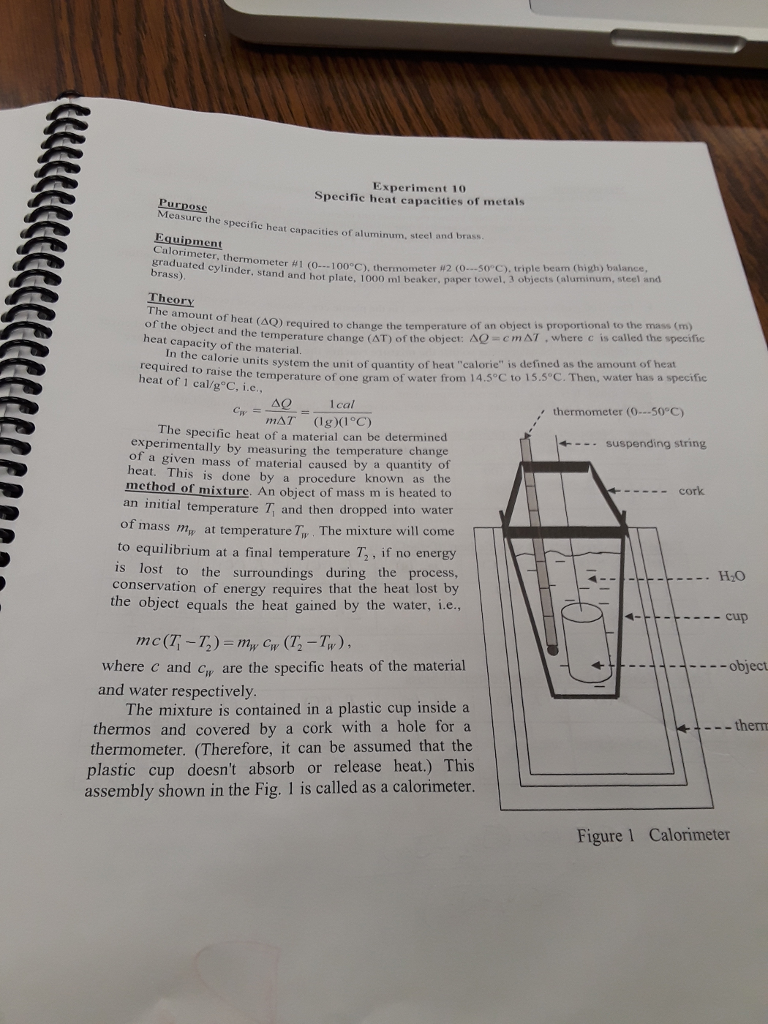 Calorie Measuring Experiment