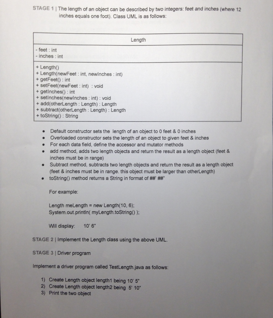 Solved STAGE 1 | The length of an object can be described by | Chegg.com