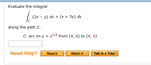 Solved Evaluate the integral (2x y) dx (x 3y) dy along the | Chegg.com