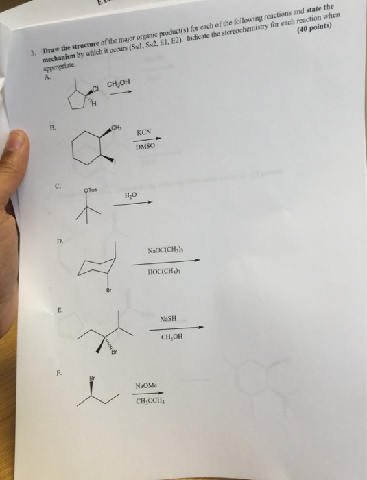 Solved Draw the structure of the major organic product(s) | Chegg.com