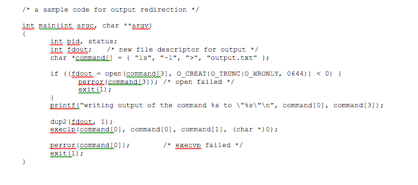 PART#3 C programming to implement a simple shell. | Chegg.com