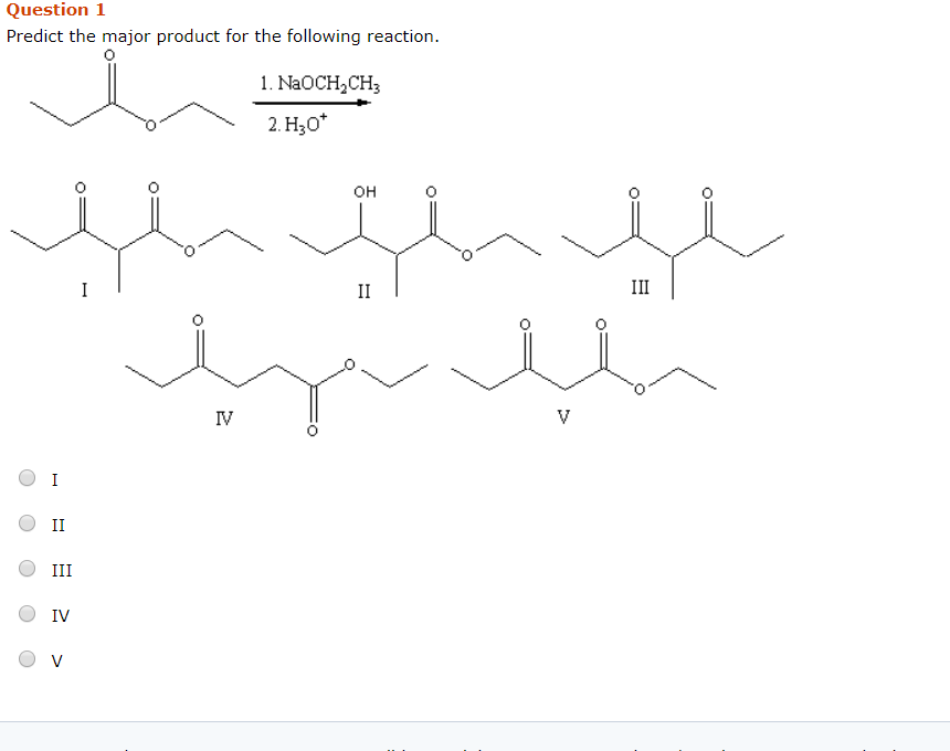 Solved Question 1 Predict the major product for the | Chegg.com Solved Question 1 Predict the major product for the | Chegg.com