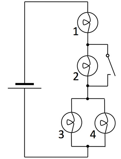 Solved The depicted circuit contains four identical ohmic | Chegg.com