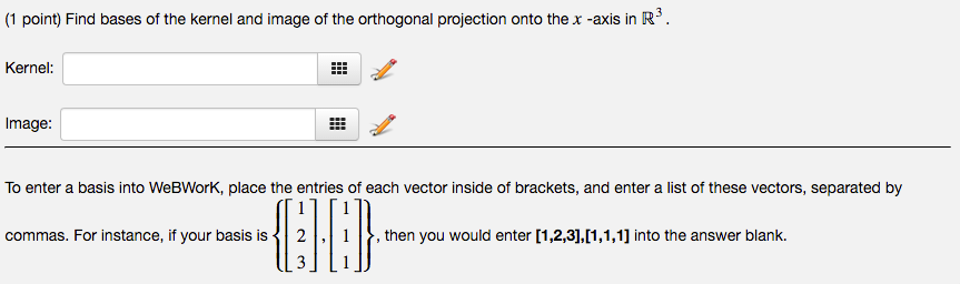 Solved Find bases of the kernel and image of the orthogonal | Chegg.com