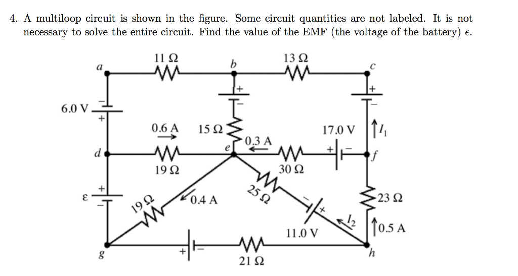 Solved A multiloop circuit is shown in the figure. Some | Chegg.com