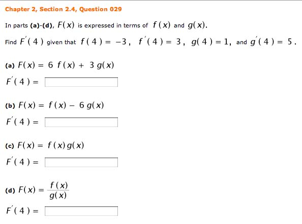 Solved In parts (a)-(d), F(x) is expressed in terms of f (x) | Chegg.com