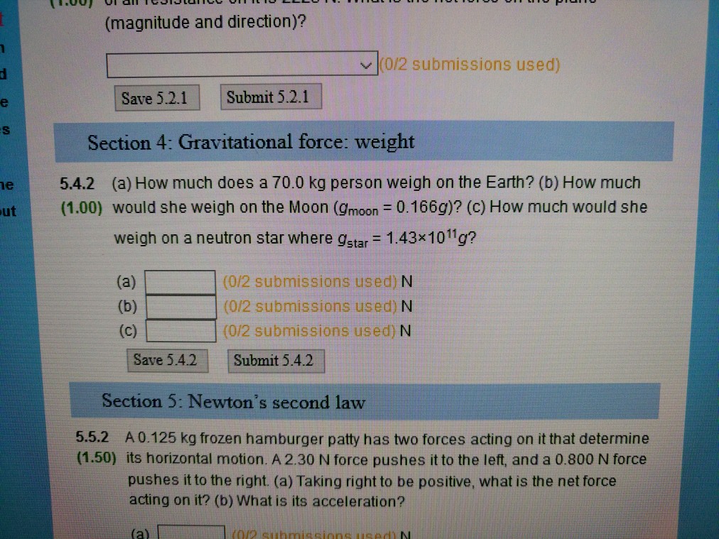 Solved Physics 17-1 (PHY1025) Newton's Laws Chapter 5: Force | Chegg.com