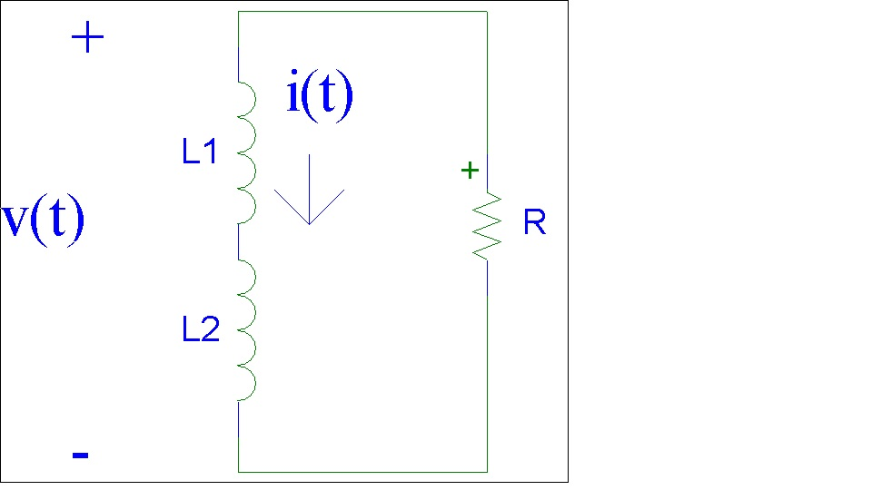 Solved Given L1 = 3 mH L2 = 9 mH R = 3000 ? i(t=0) = Io = | Chegg.com