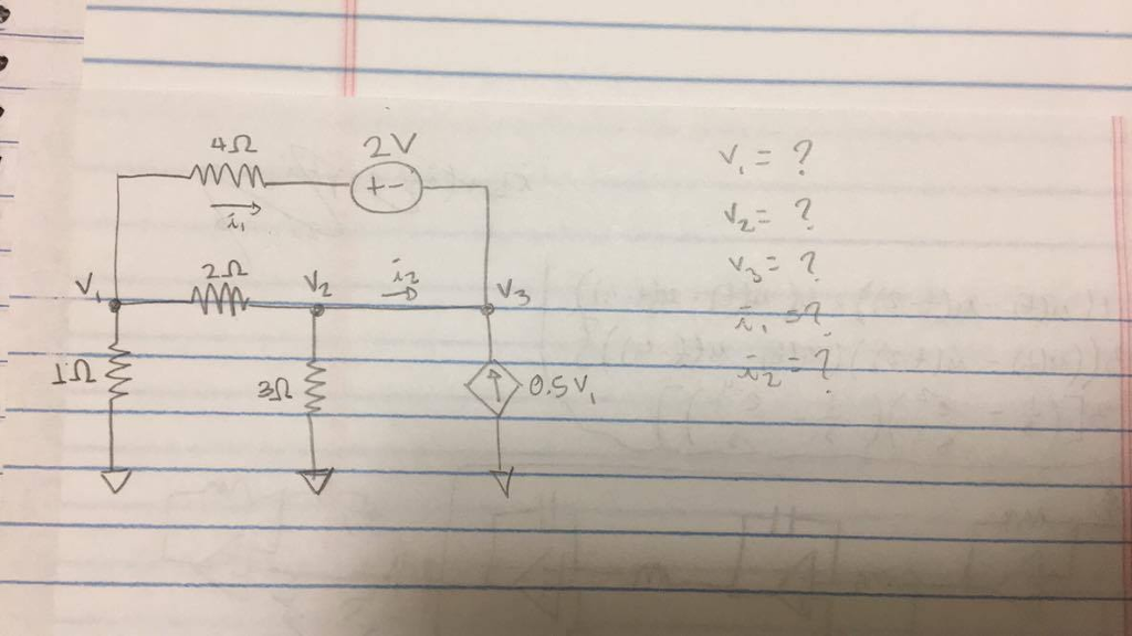 Solved Find V1 V2 V3 I1 And I2 Using Mesh Analysis V 1 Chegg