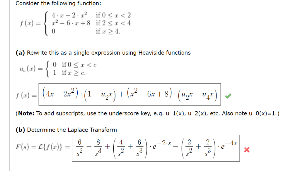 Solved Consider the following function: if 24 (a) Rewrite | Chegg.com