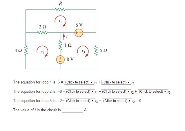 Solved The Equation For Loop 1 Is The Equation For Loop