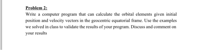 Solved Write a computer program that can calculate the | Chegg.com