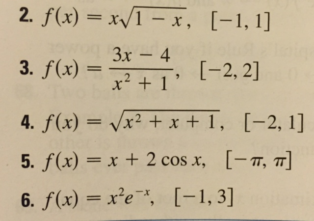 Solved FIND LOCAL AND ABSOLUTE EXTREME VALUES ON THE | Chegg.com