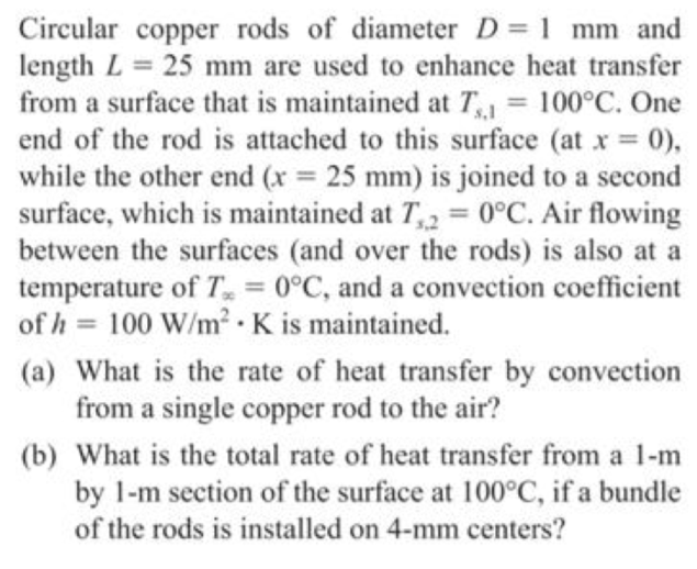 Solved If the copper bar is given a Finite length, why is | Chegg.com