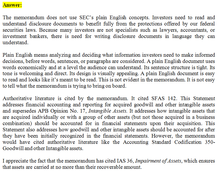 (Solved) - Read Appendix A, Sample Brief Memorandum, which starts on ...