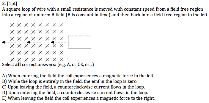Solved A square loop of wire with a small resistance is | Chegg.com