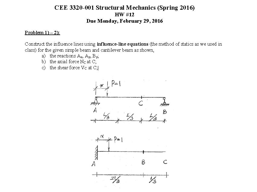 Solved Construct the influence lines using influence-line | Chegg.com Solved Construct the influence lines using influence-line | Chegg.com