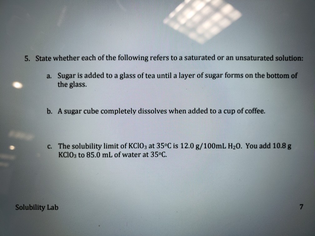 Solved 5. State whether each of the following refers to a | Chegg.com