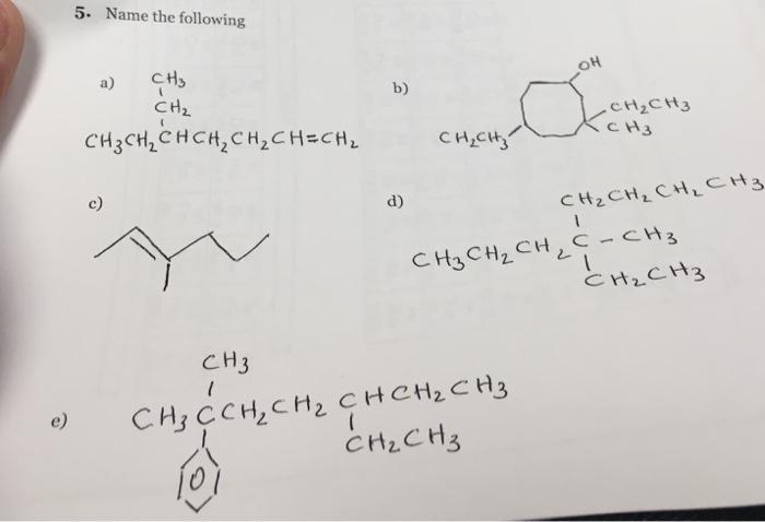 Solved Name the following | Chegg.com
