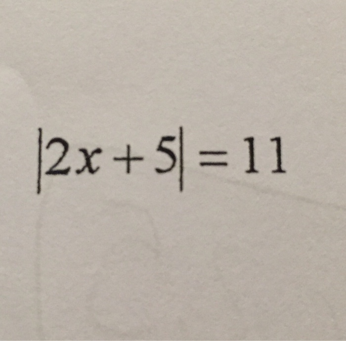 Solved 2x 5 11 Chegg