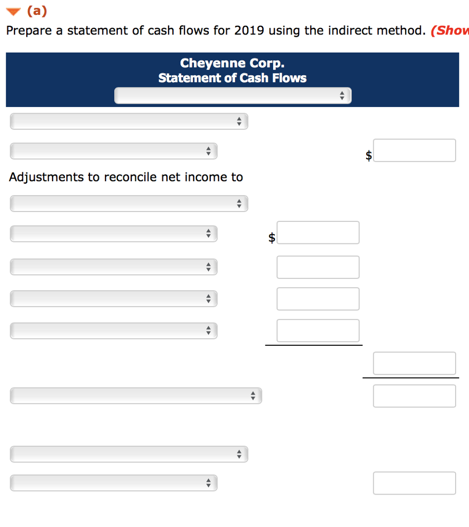 Solved Exercise 12-8 (Part Level Submission) Cheyenne | Chegg.com