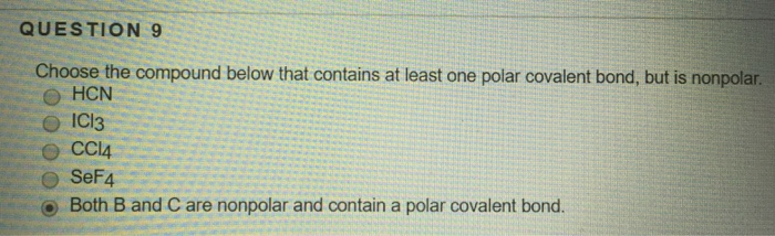 Solved Choose the compound below that contains at least one | Chegg.com