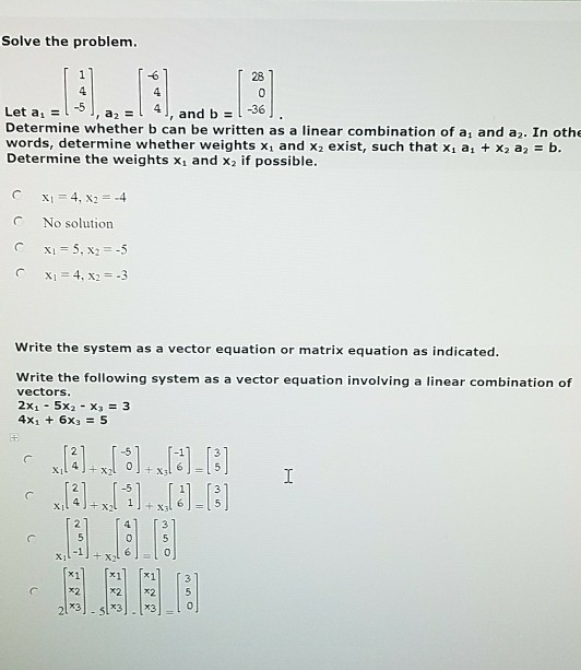 Solved Solve The Problem A2 L And B 36 Let A T Determine