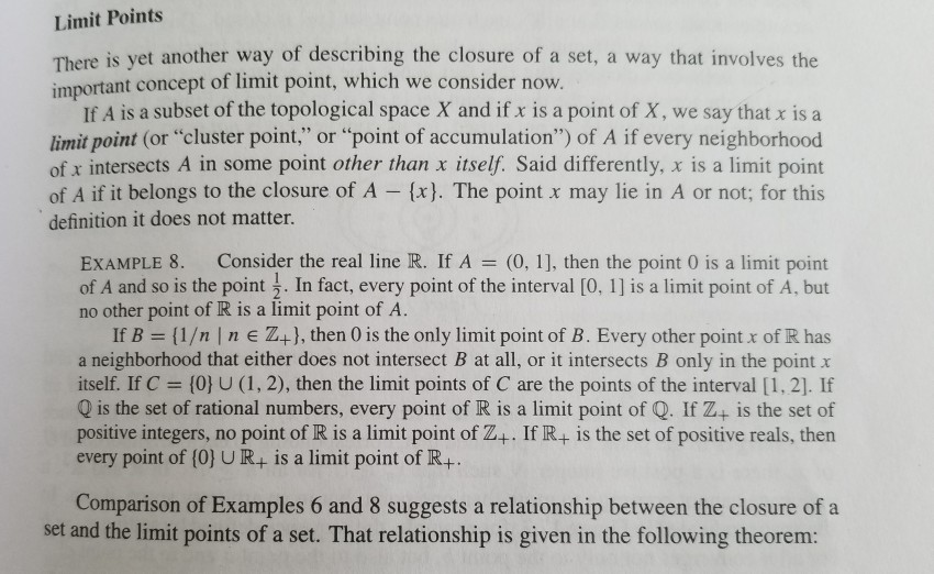 Solved Suppose that f : X → Y is continuous. If x is a limit | Chegg.com
