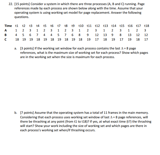 Solved Consider a system in which there are three processes | Chegg.com